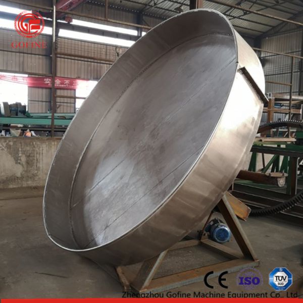 Quality Wet Way Disc Organic Fertilizer Granulator With Automatic Material Feeding for sale