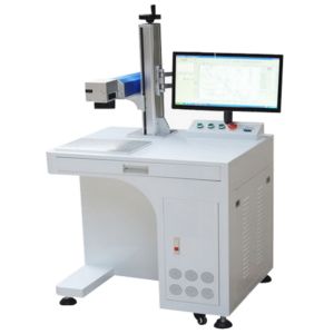 Quality Compact Fiber Laser Machine Stable Power Output High Marking Speed Air Cooling for sale