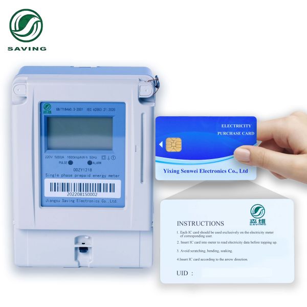 Quality RS485 220V Prepaid One Phase Electric Meter Power Meter Rs485 for sale