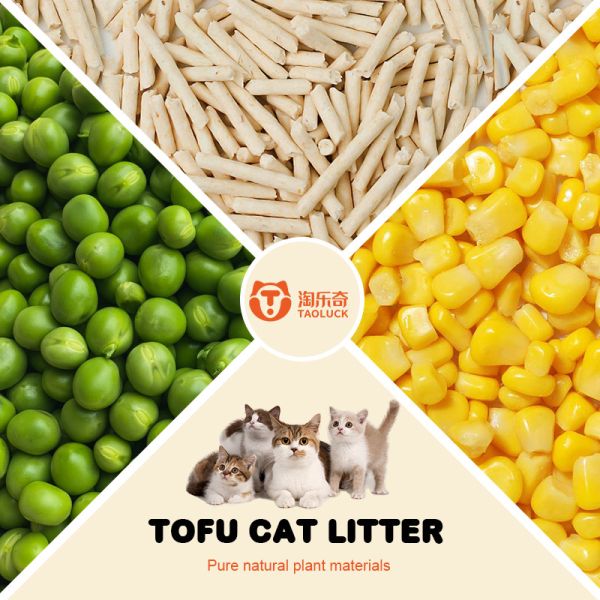 Quality Tofu Sand Litter Biodegradable Clumping Flushable Least Smelly Cat Litter for sale