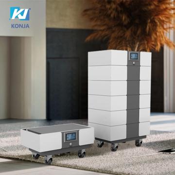 Quality KonJa 288V 100Ah Stackable Solar Batteries 28.8kWh Stackable High Voltage for sale