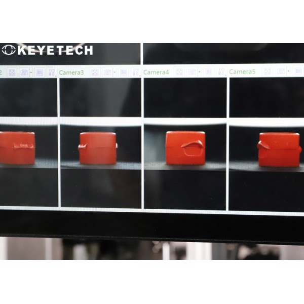 Quality 6 Industrial Camera Cap Visual Inspection Machine to Check Sub-quality Products for sale
