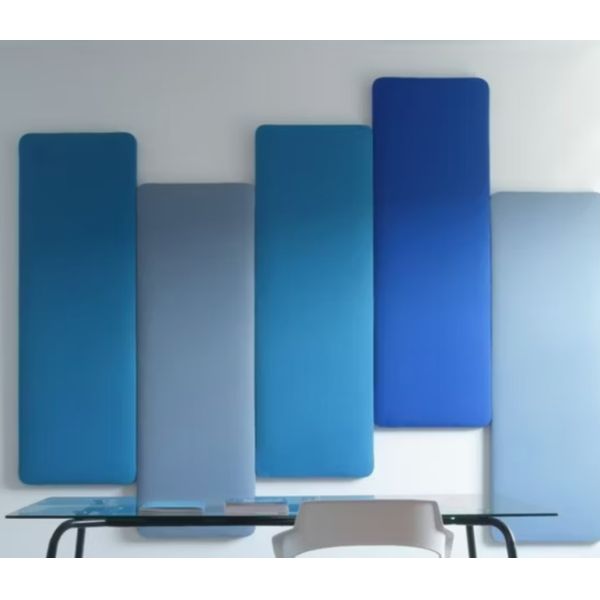 Quality 25mm Studio Fiberglass Fabric Wrapped Acoustic Panel With LED Strip Lines for sale