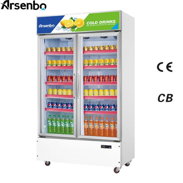 Quality EMC 420W Commercial Beverage Refrigerator Painted Metal Material for sale