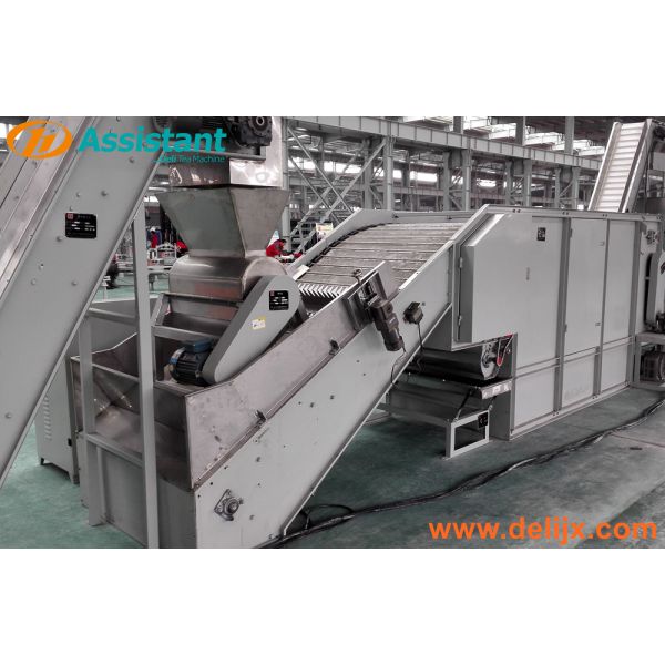 Quality Wood and Coal Heating DL-6CHL-CM16 Tea Leaf Drying Machine with 16m2 Drying Area for sale