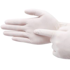Quality Stretchable Sterile Latex Surgical Gloves Powder Free for sale