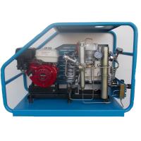 Quality Gas powered scuba reciprocating air compressor filling cylinders at home or in laboratory for sale