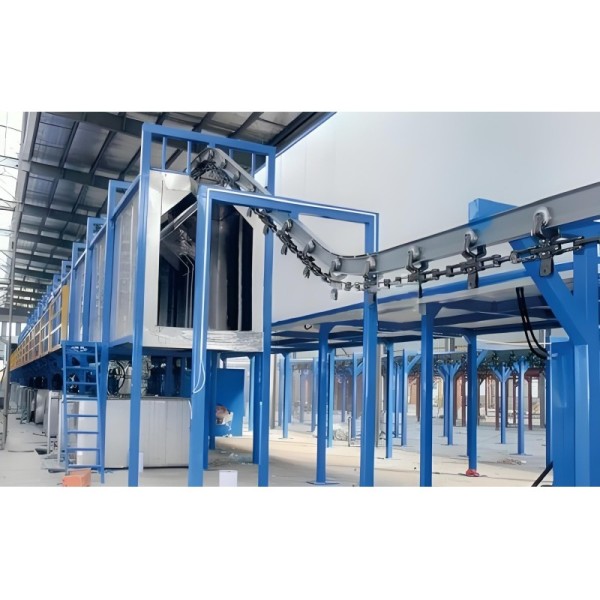 Quality High-Adhesion Vertical Powder Coating System for Aluminum Profiles - Compliant with EN Standards for sale