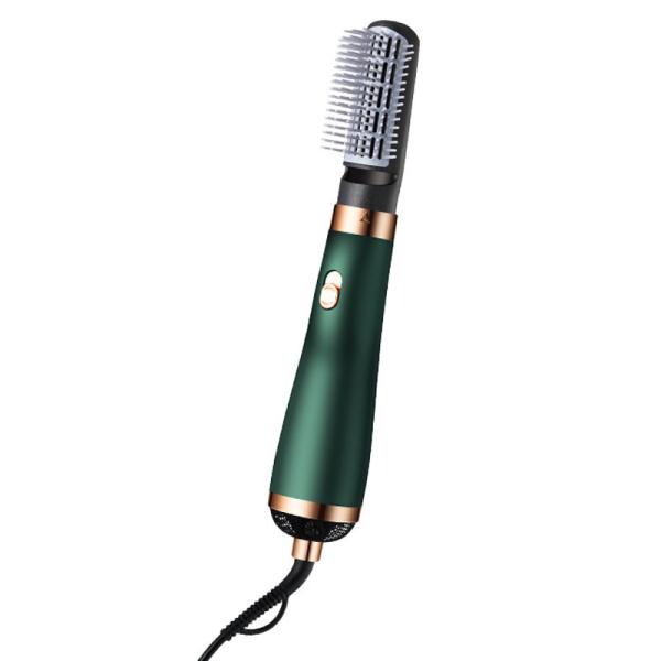 Quality Green Electric Straightening Brush With Intelligent Temperature Control for sale