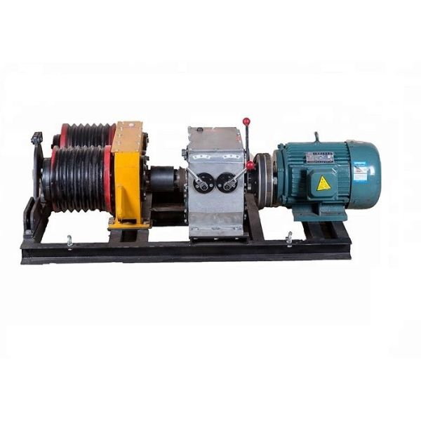 Quality Double Capstan Mortor 5 Ton Winch 50KN Power Construction With Electric Engine for sale