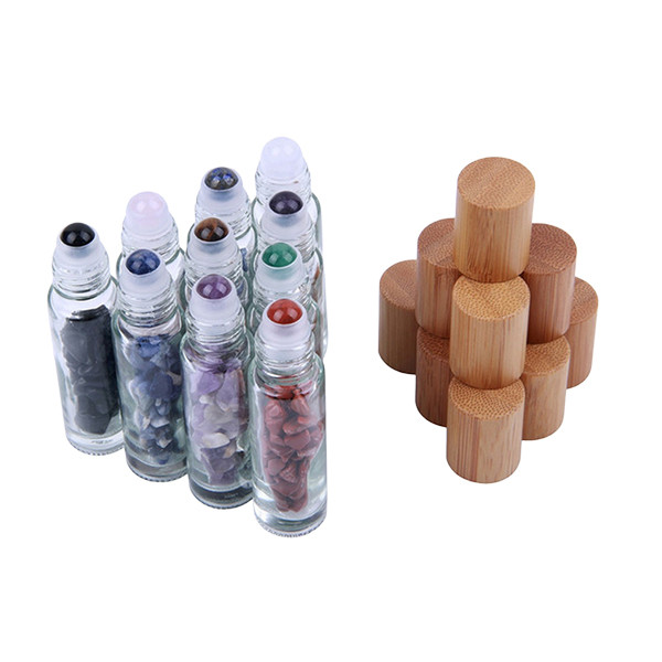 Quality 1ml 2ml Roller Bottles Jade Stone Roller Gemstone Roller Balls Wholesale for sale