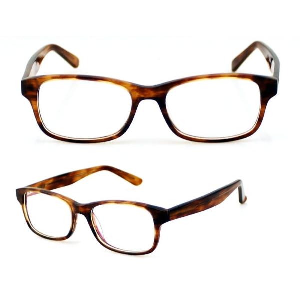 Quality Rectangle Handmade Acetate Flexible Eyeglasses Frames For Men, Ladies for sale
