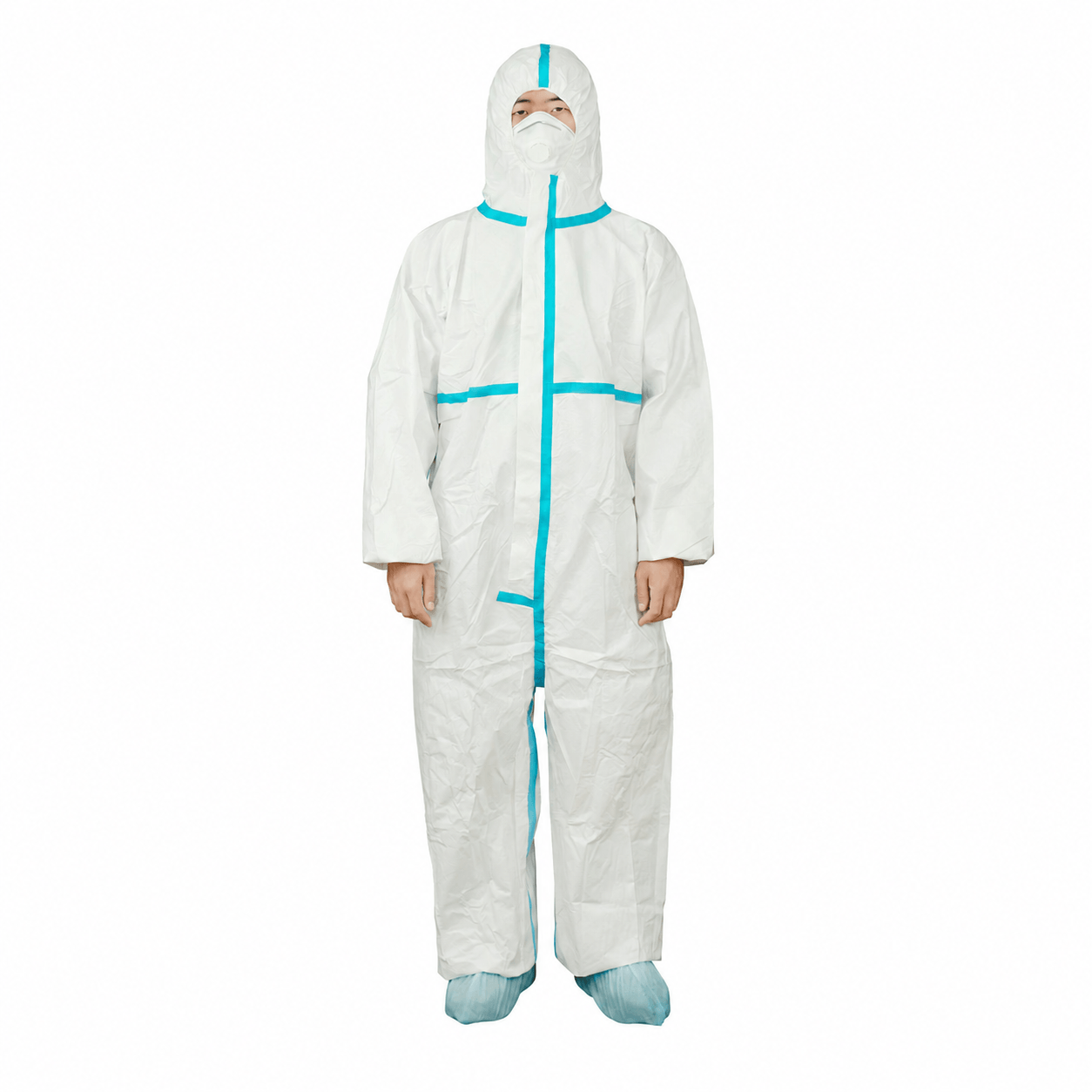 Quality EN14126 EU Standard Type 4B/5B/6B Disposable PPE Protective Microporous Film Coverall for sale