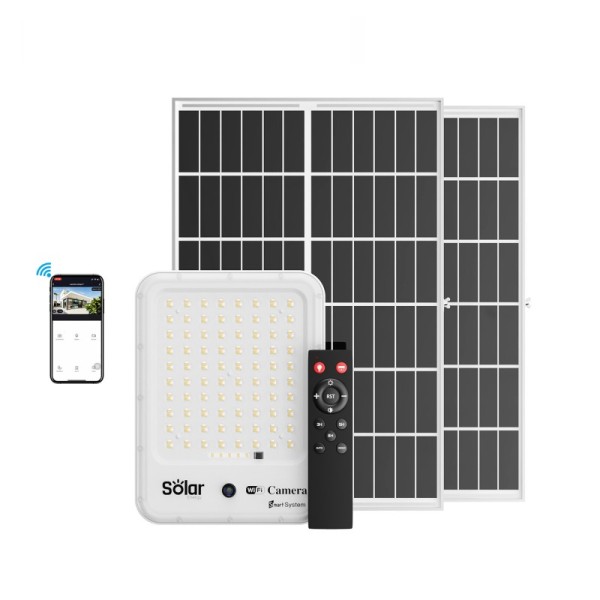 Quality 5.2kg Solar Powered Solar CCTV Light IP66 Waterproof Security Light for sale