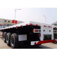 Quality 3 Axle Flatbed / Platform Semi Trailer for 20 FT/40FT/45FT Container Cargo for sale