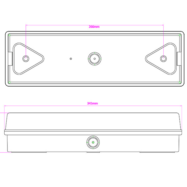 Quality Wall Surface Mounted LED Rechargeable Emergency Light 60pcs SMD 3014 EL060AM for sale