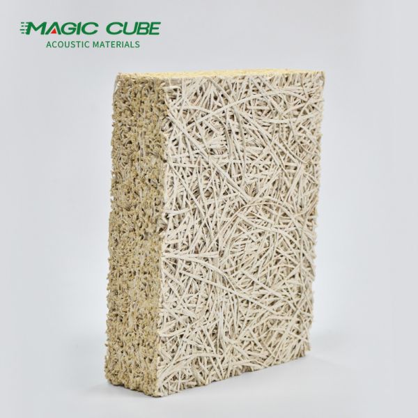 Quality Rectangle Wood Wool Acoustic Panel 15mm Thickness For Acoustic Ceiling for sale