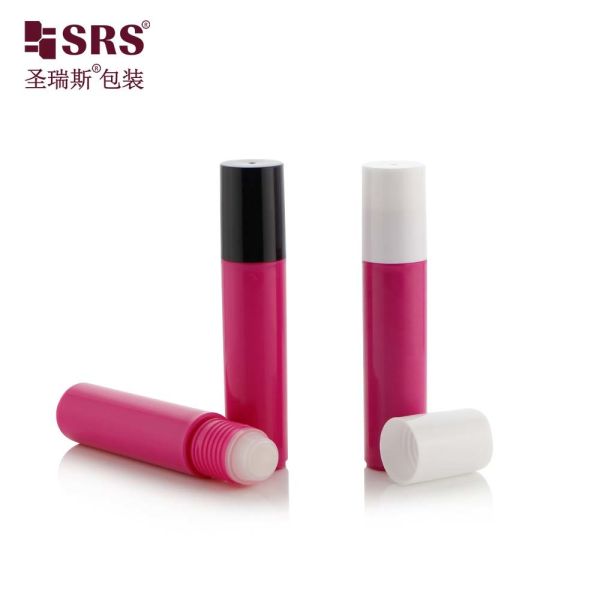 Quality 1/3 OZ Stock White Color Plastic PP Anti-Itch Liquid Roller Ball Bottle 10ml for sale