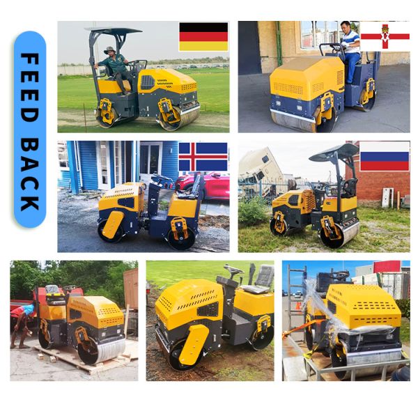 Quality Construction Machinery Manufacturer Double Drum Roller Compactor Vibratory for sale