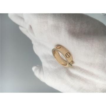 Brilliant - Cut Diamond Love Solitaire Ring 18K Yellow Gold N4250100