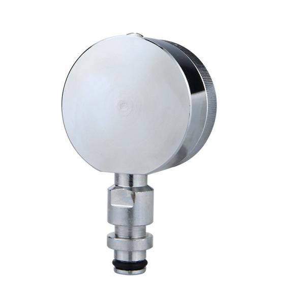 Quality OEM Dual Memory Pointers Glycerin Pressure Gauge DN10 KJ10 Connected 60/80Mpa for sale