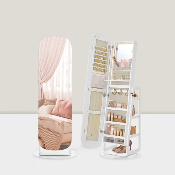 Quality Modern Full Length Jewelry Mirror Cabinet with Storage for sale