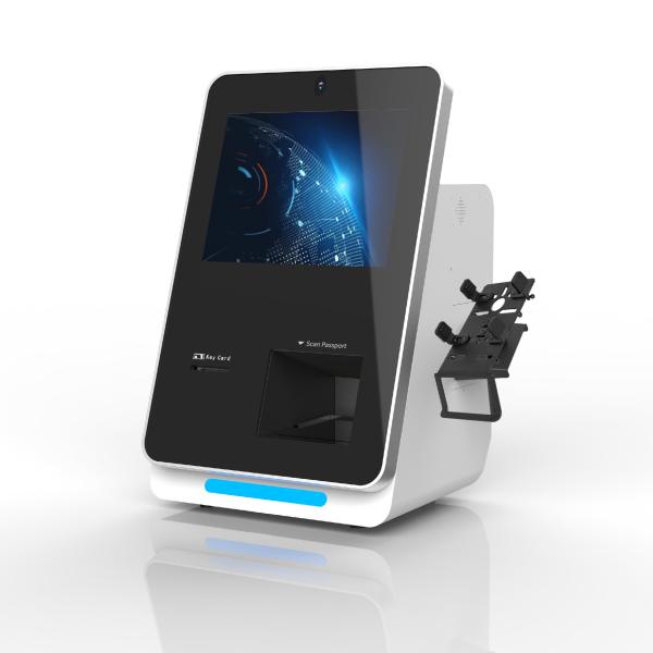 Quality Self Guest Check In Kiosk With Credit Card Payment And QR Reader Key Card Encoder for sale