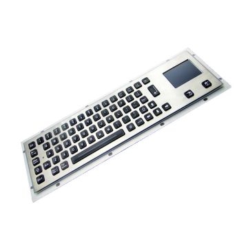 Quality Waterproof Illuminated Metal Keyboard With Touchpad And 64 Led Backlit Keys for sale