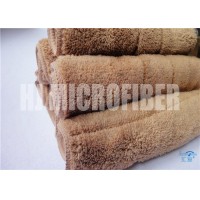 Quality 80% Polyester 20% polyamide 30*40 microfiber cleaning towel 450gsm coral fleece for sale