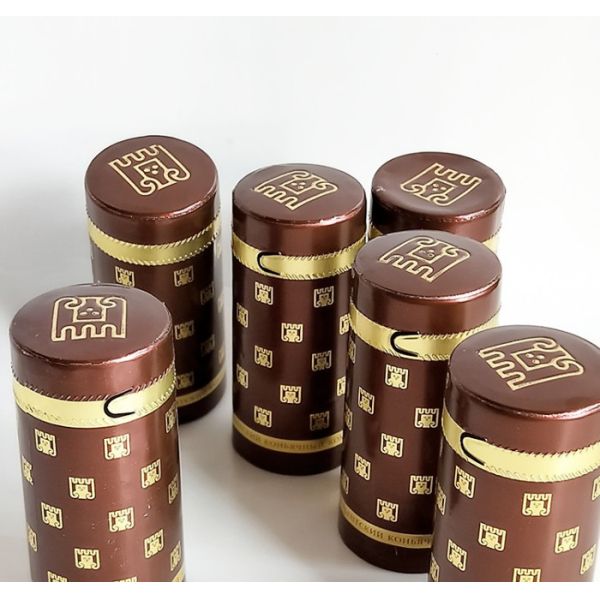 Quality 55X30Mm Wine Bottle Shrink Caps PVC Shrink Capsules With Tear Tabs for sale