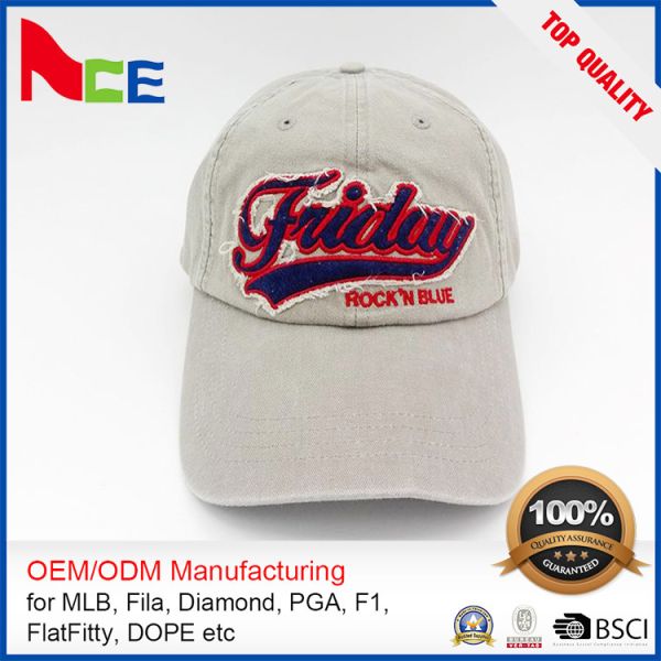 Quality Personalized embroidered dad cap , 100% cotton dad hat six panel Eco friendly for sale