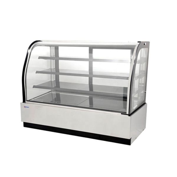 Quality hot sell refrigrerated cake display case for bakery shop with CE/ETL for sale