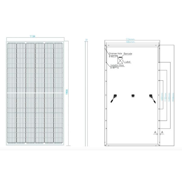 Quality Single Glass HJT PV Module 350w Monocrystalline Solar Panel for sale