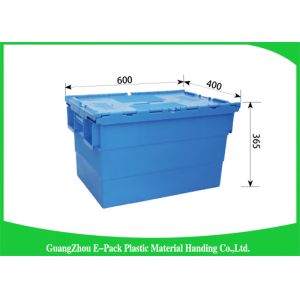 Quality Industrial Storage Plastic Attached Lid Containers For Transportation And for sale