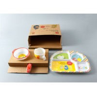 Quality Eco Friendly Little Monster Children Melamine Dinnerware Set for sale