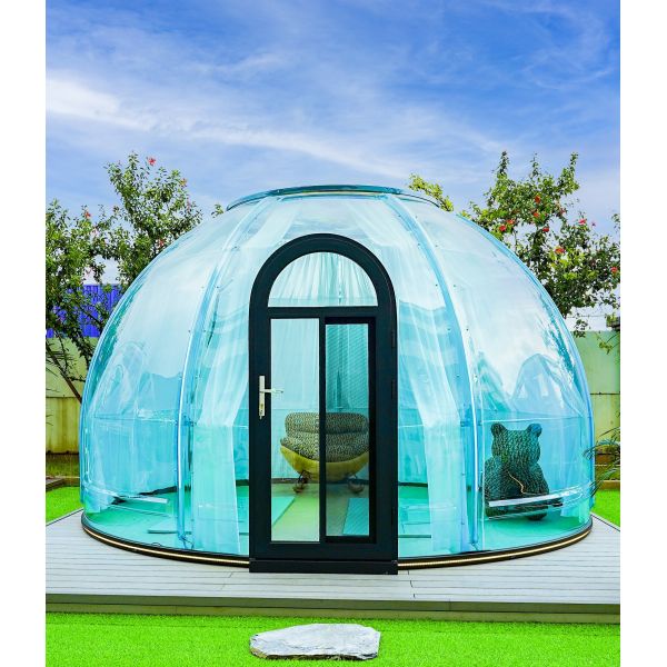 Quality 4.2m Diameter Full 360°Transparency PC Dome House Waterproof Bubble Tent for for sale