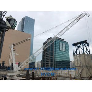 Quality mini QD2525 Derrick Crane 12t Luffing Tower Crane Install On Top Of Building for sale