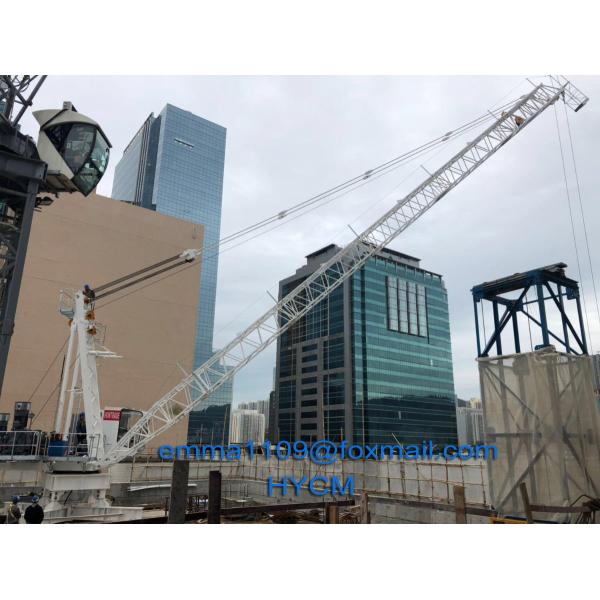 Quality mini QD2525 Derrick Crane 12t Luffing Tower Crane Install On Top Of Building for sale