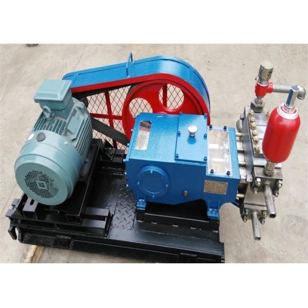 Quality Electric Motor Driven Polymer Pump , Triplex Single Acting Plunger Pump for sale