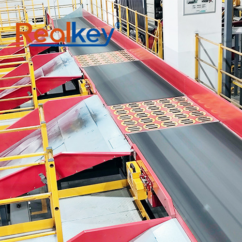 Quality Efficient Rotating Swivel Wheel Sorter Logistics Sorting Machine Compact for sale