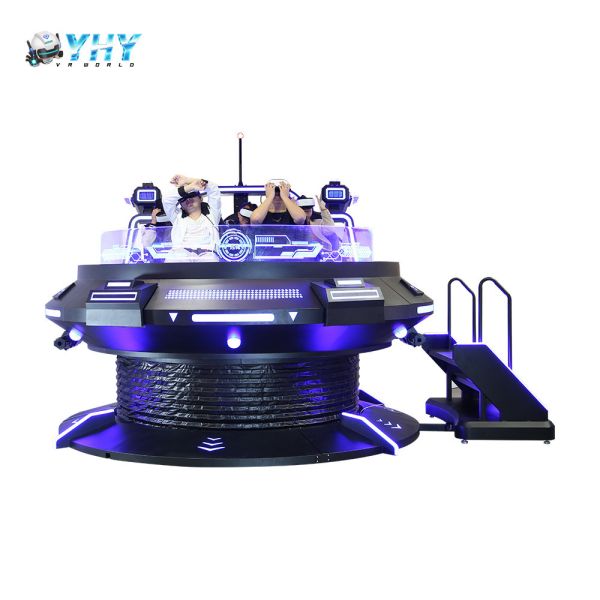 Quality 360 Degree VR UFO Simulator 3 DOF Movement Platform Virtual Reality Cinema With Leg Sweeping Function for sale