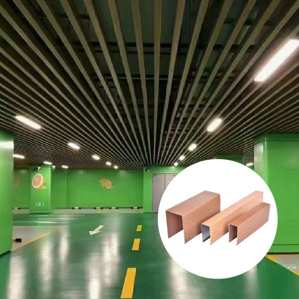 Quality Interior Decorative Aluminium Ceiling Tile Fireproof Aluminum Veneer Suspended for sale