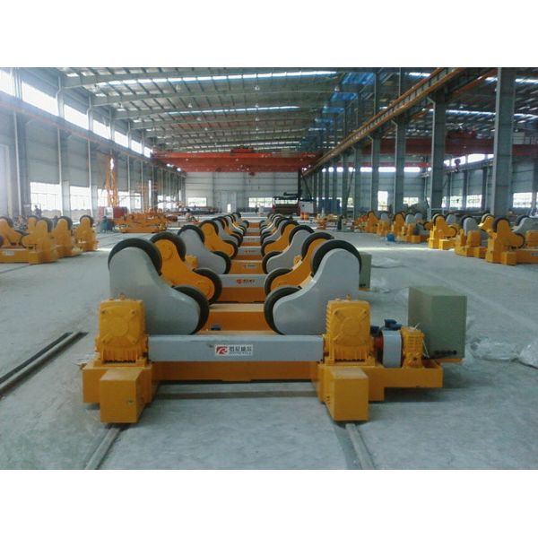 Quality 80T Steel Pipe Welding Positioners / Welding Rotator Construction for sale