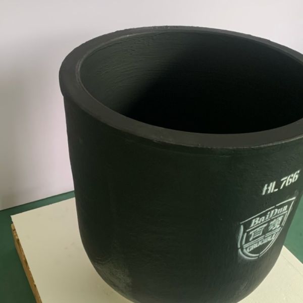 Quality Round Silicon Carbide Graphite Conventional Type Crucible For Melting Copper for sale