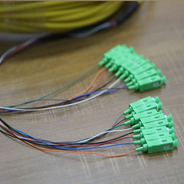 Quality 8 Cores Pre Terminated Fiber Optic Cable SC OS2 Singlemode Breakout Pre for sale