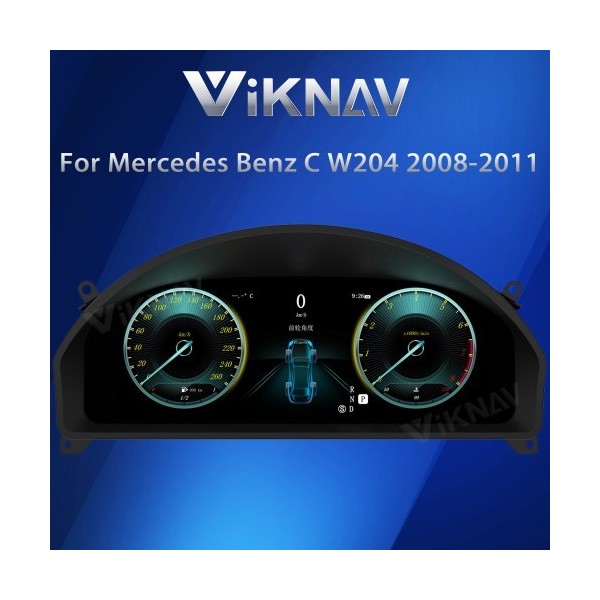 Quality VIKNAV 12.3" Digital Speedometer For Mercedes Benz C-Class W204 2008-2011 for sale