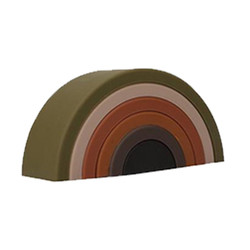 Quality Customized Soft Silicone Toys Rainbow Stacking For Baby Educational for sale