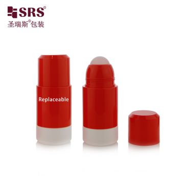 Quality Replaceable Customization Empty Skincare Deodorant Gel Solid Color Roller Bottle for sale