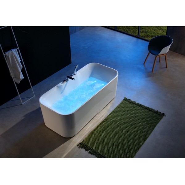 Quality Deep Soaking Ergonomic One- LED Bathtub With Built in Pillow for sale