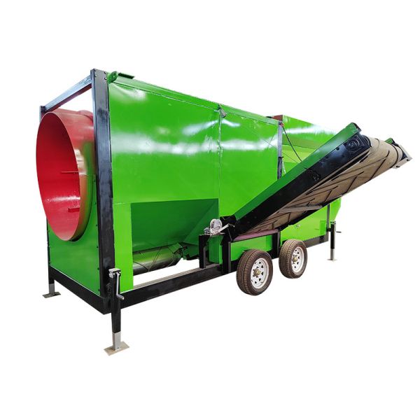 Quality 60m3/h Capacity Gold Roller Vibrating Screen Compost Drum Sieve Machine for for sale